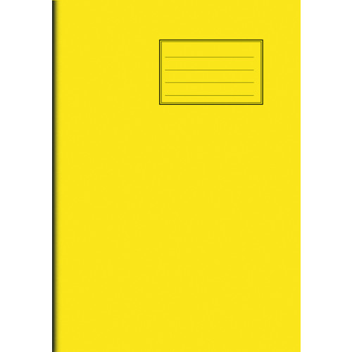 Notes Exercise Book A4+ (340x240) 80 pages 8mm Ruled and Margin Yellow ...