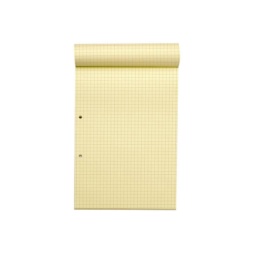 RHINO A4 Refill Pad 100 Page Yellow Tinted Paper 7mm Squared