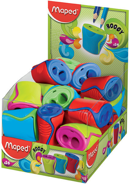 Maped Boogy 2 Hole Pencil Sharpener Assorted Pack of 24
