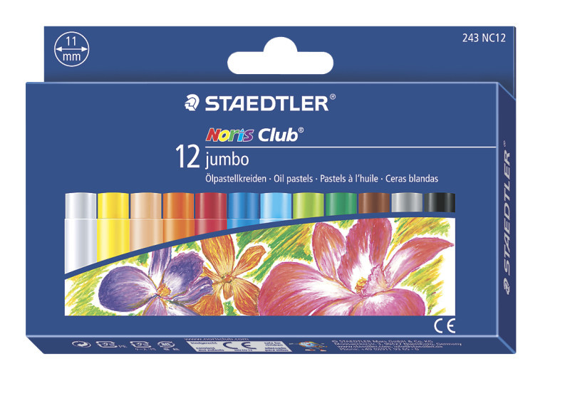 Gcse Art Supplies Staedtlers Noris Jumbo Oil Pastel Crayon, Pack Of 24 ...