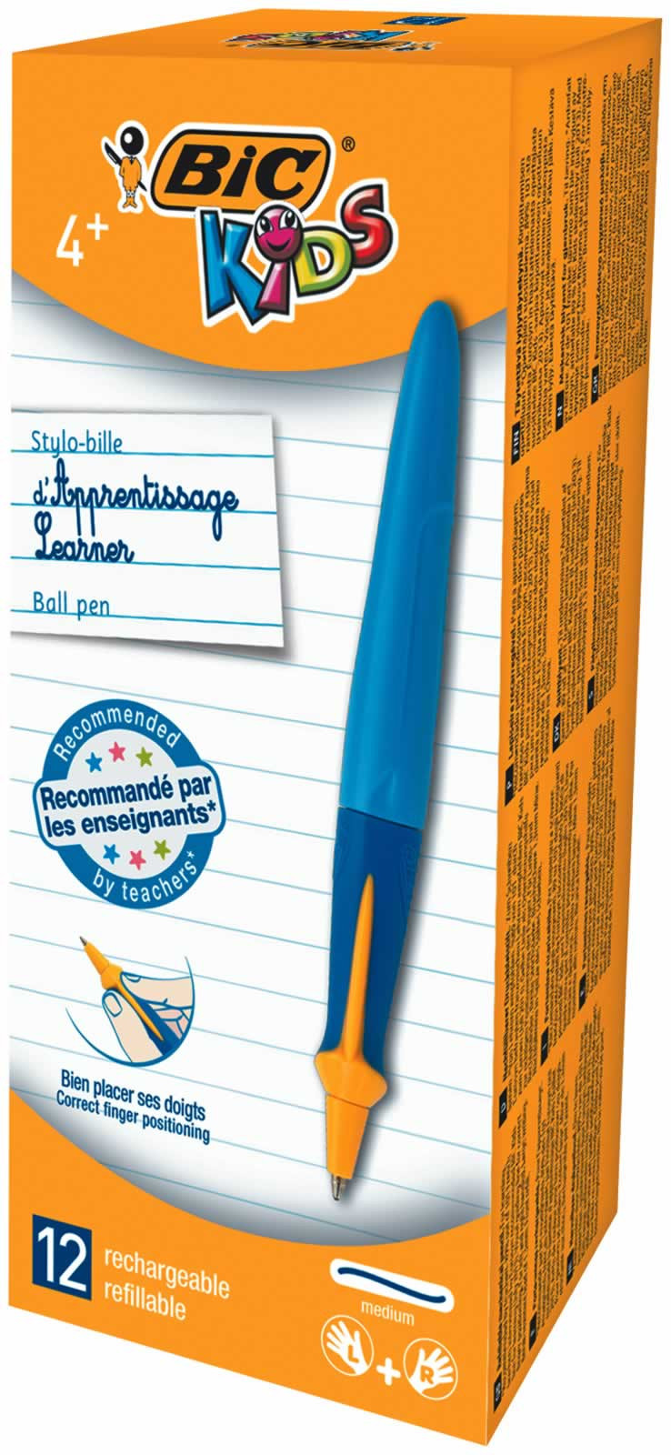 Bic-Kids-Boys-Refillable-Ball-Pen-for-Learners-Blue-Ink-Pack-of-12
