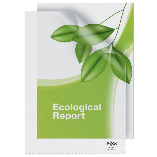 Rexel EcoDesk A4 Document Folders, Clear Embossed, Extra Strong 140mic ...