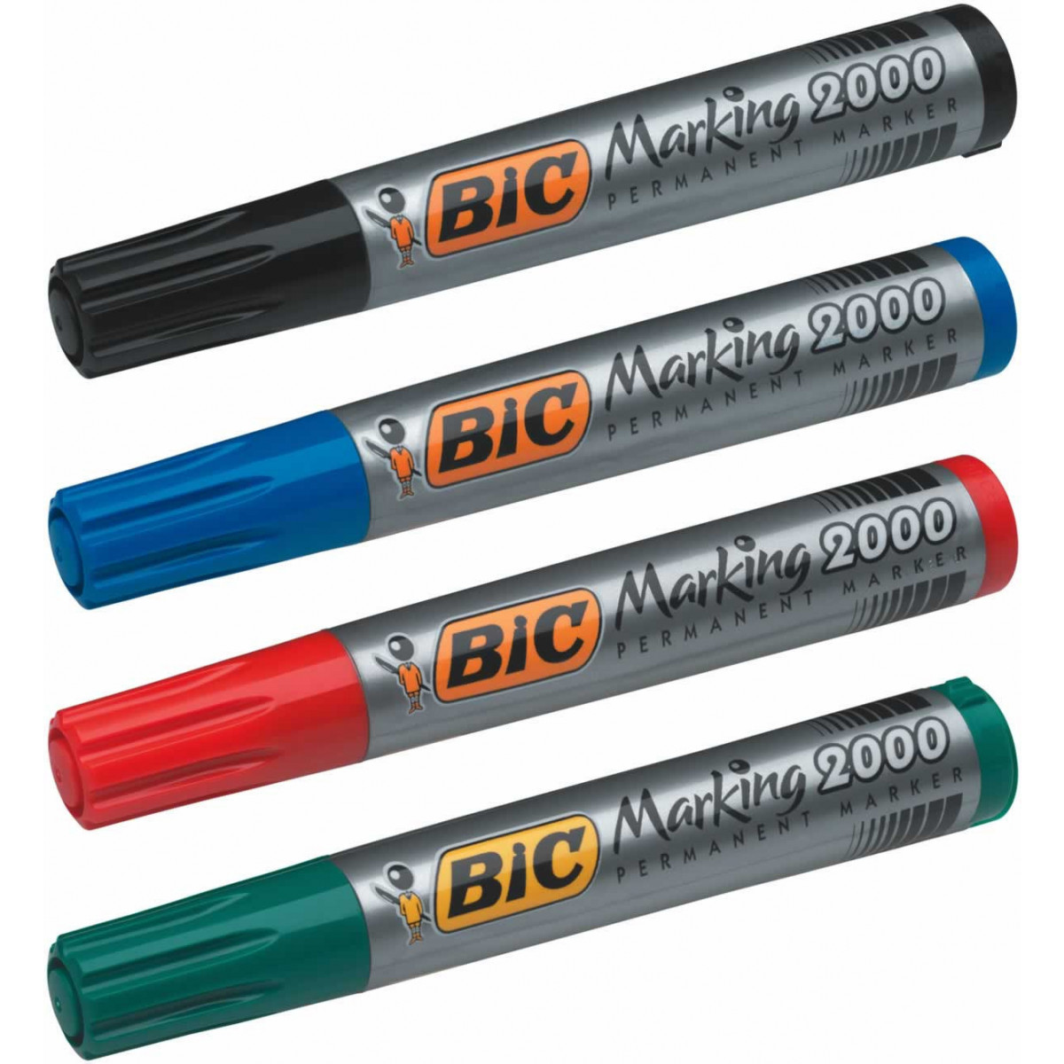 Bic-Marking-2000-Round-Nib-Permanent-Marker-Assorted-Pack-of-4