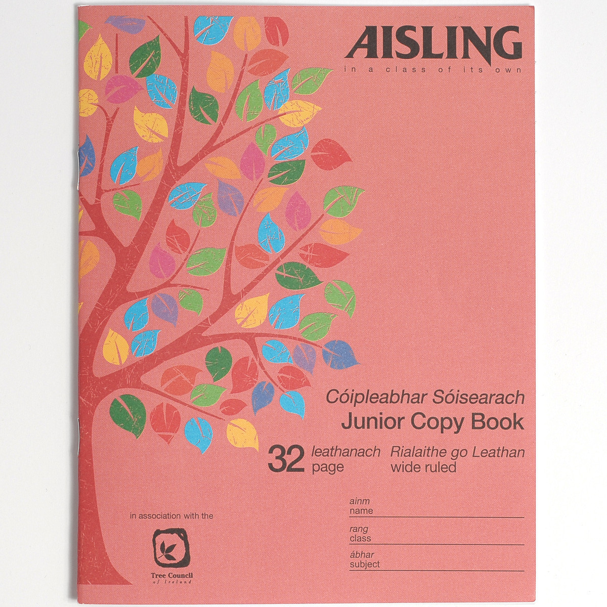 Aisling-Exercise-Book-32-Pages-11mm-Ruled-Printed-Cover-(ASJ08)-Pack-of-10