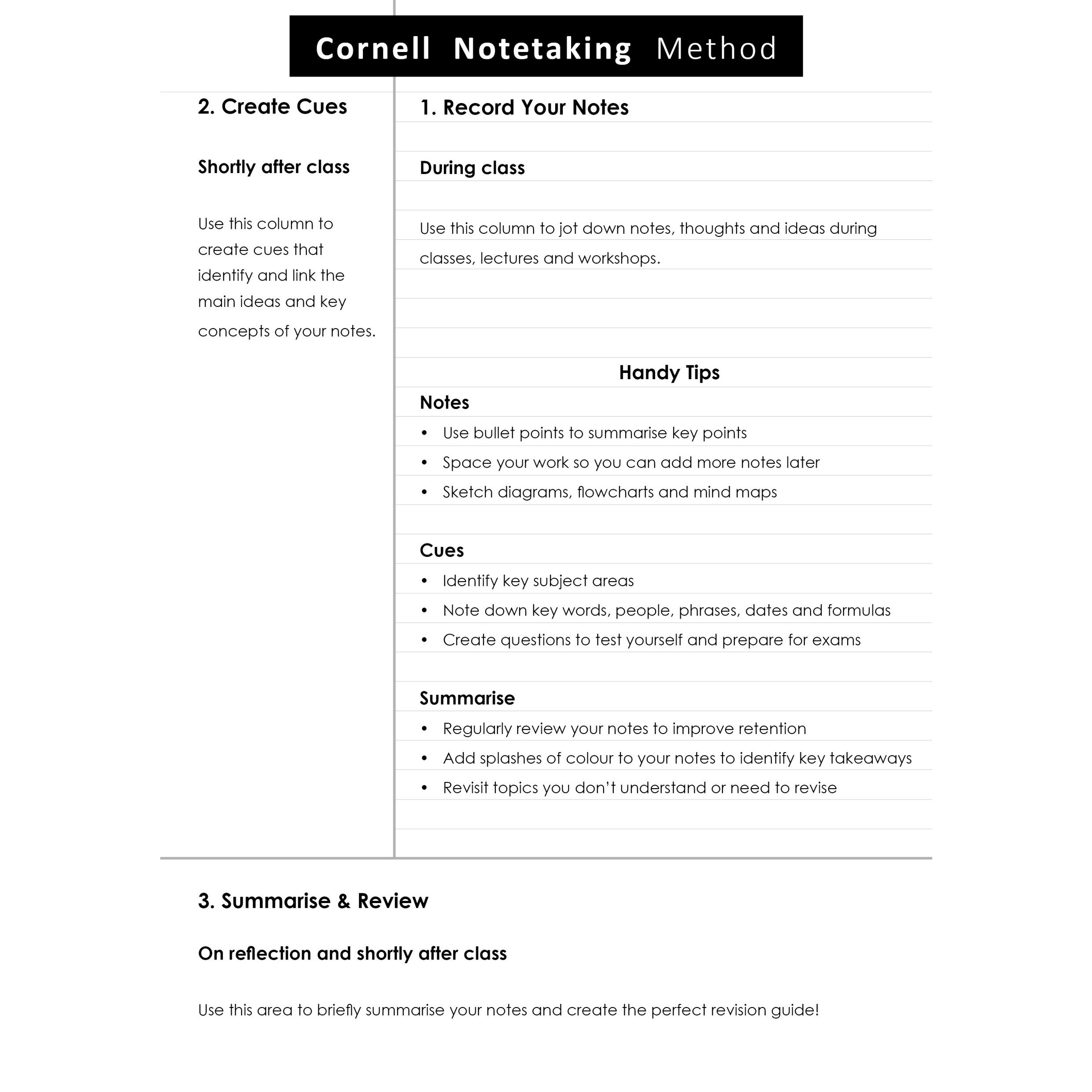 Cornell Notebook A4 80 pages, Red Cover (Pack of 10)