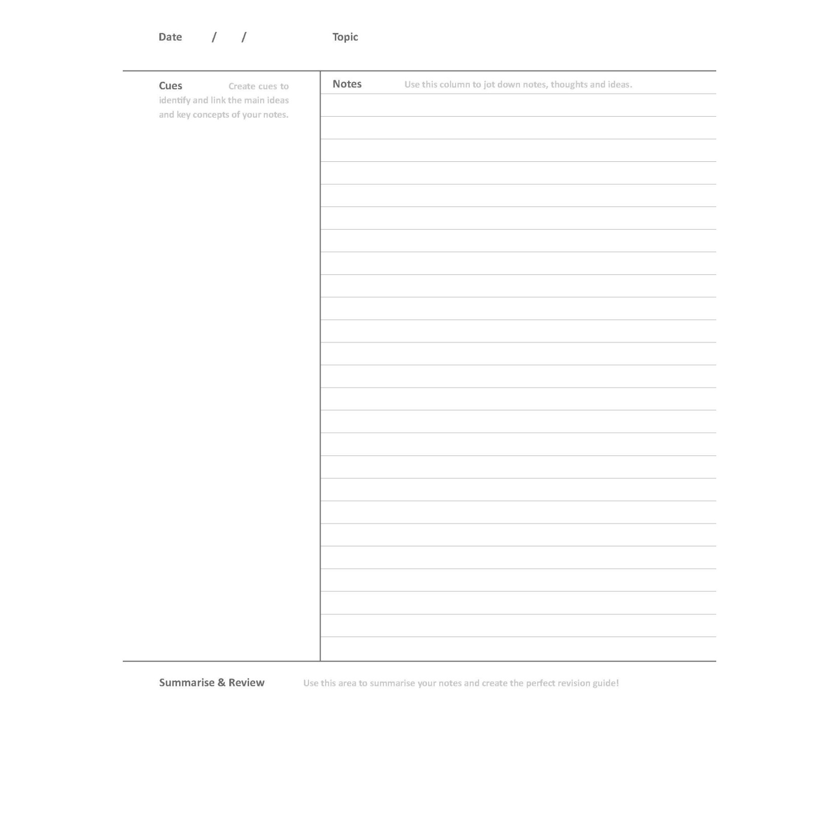 Cornell Notebook A4 80 pages, Red Cover (Pack of 10)