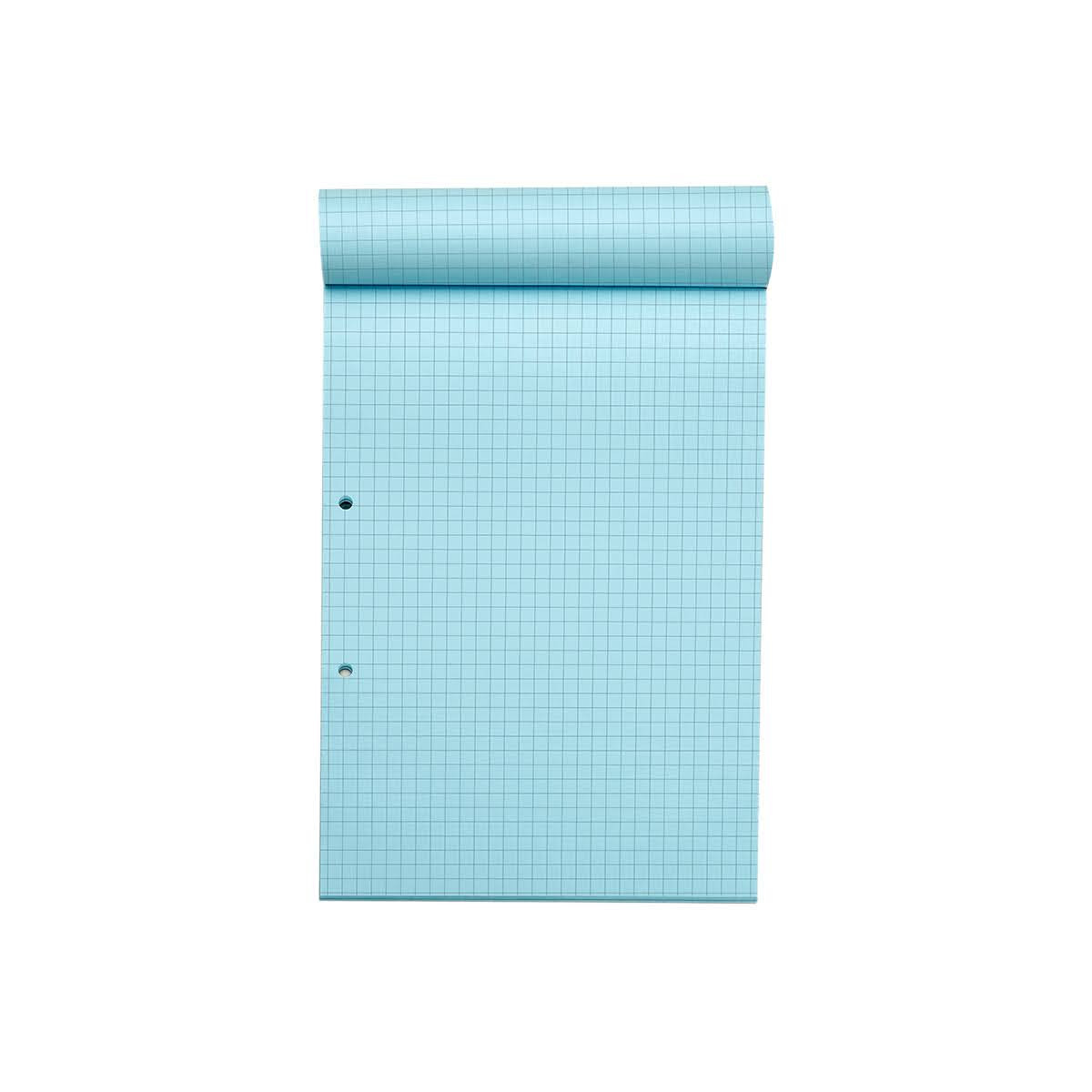RHINO A4 Refill Pad 100 Page Blue Tinted Paper 7mm Squared